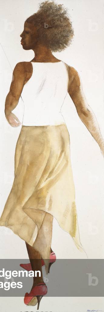 Image of Ja'Tovia Gary, 2006 (watercolour) by Remfry, David (b.1942)