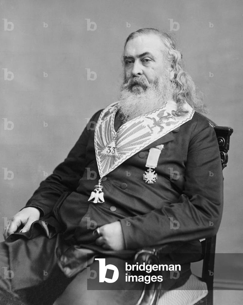 Image of Albert Pike, was a Confederate Brigadier General, who created ...