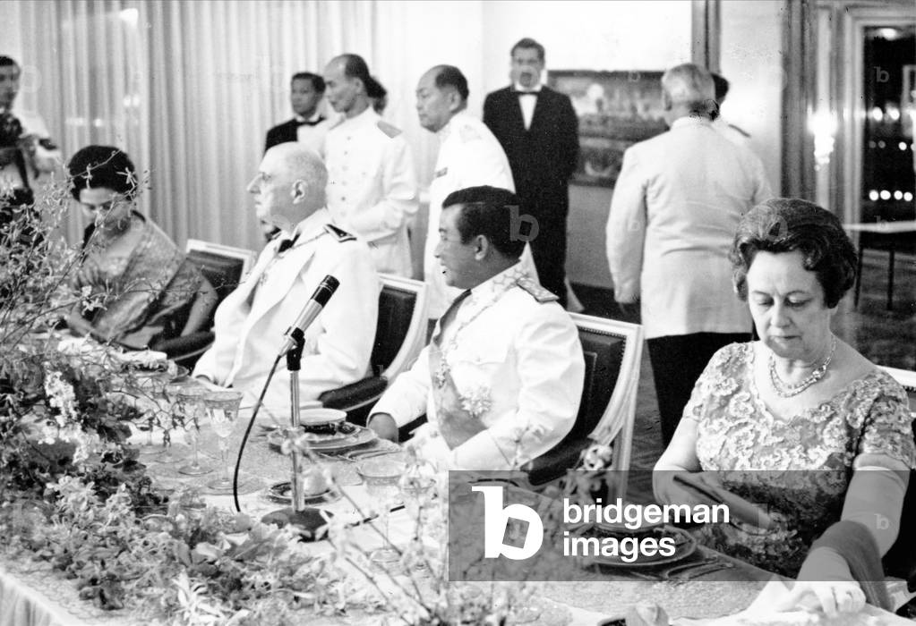 Image of General de Gaulle and Prince Norodom Sihanouk at a Gala by ...