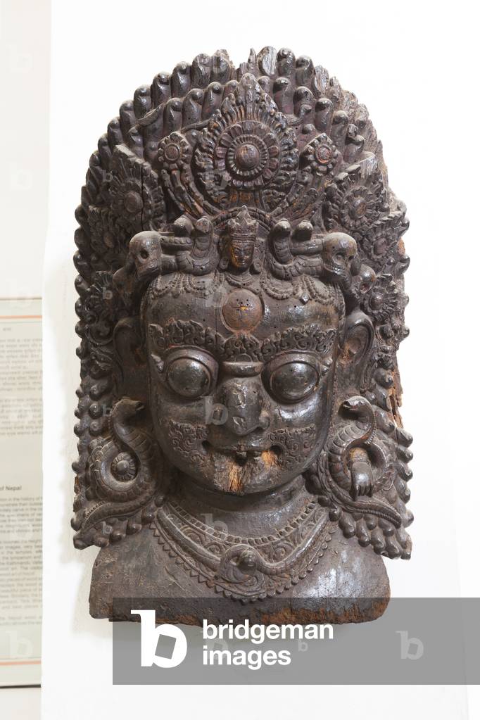 Image of Bhairab, 18th century AD, the national museum of Nepal, Kathmandu,