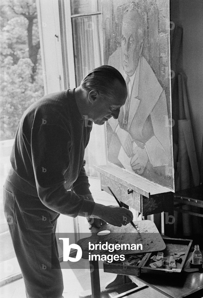Image of Painter Carry Hauser in his studio, Vienna ..., 1954 (photo ...