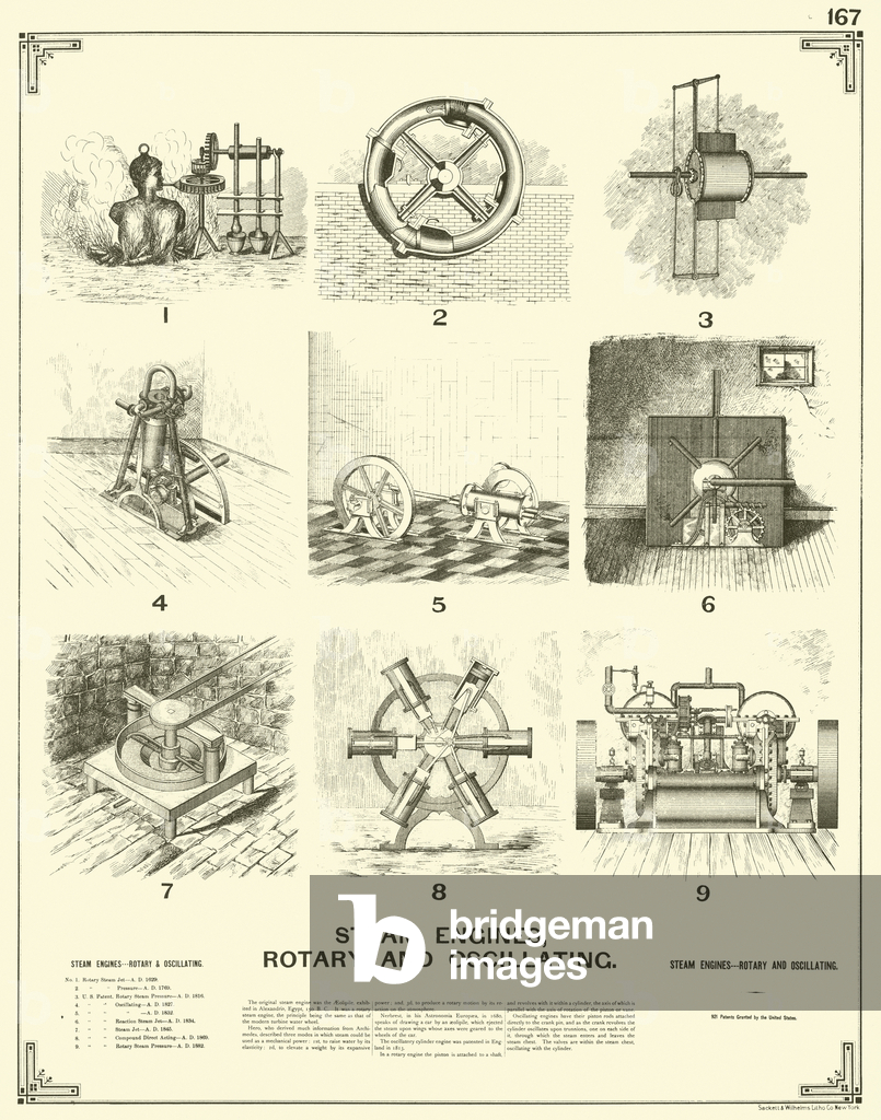 Image of Steam Engines, Rotary and Oscillating (engraving) by American ...