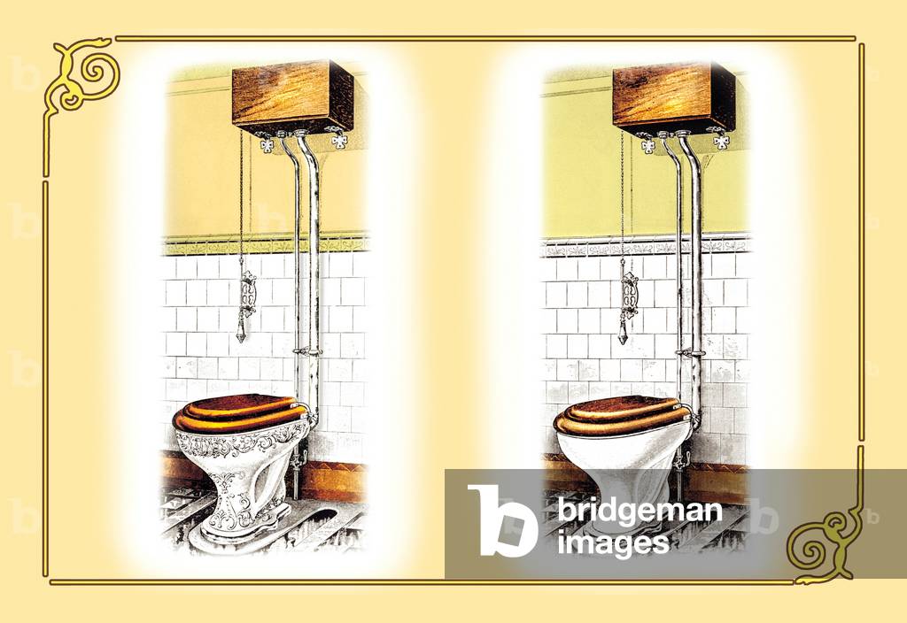 Image of Variations of a Toilet, Interior Design - Bathrooms (colour litho)