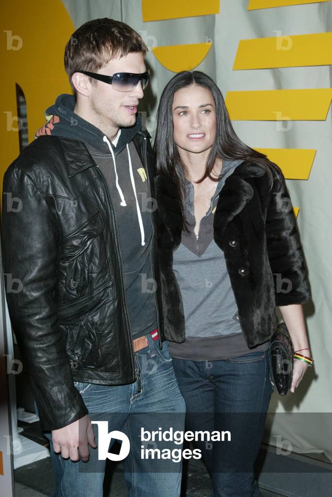 Ashton Et Demi Photo : Ashton Kutcher Et Demi Moore, à New York, Le 9