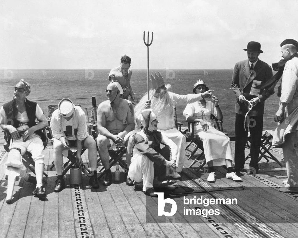 Image of The Court Of Neptunus Rex (b/w photo)