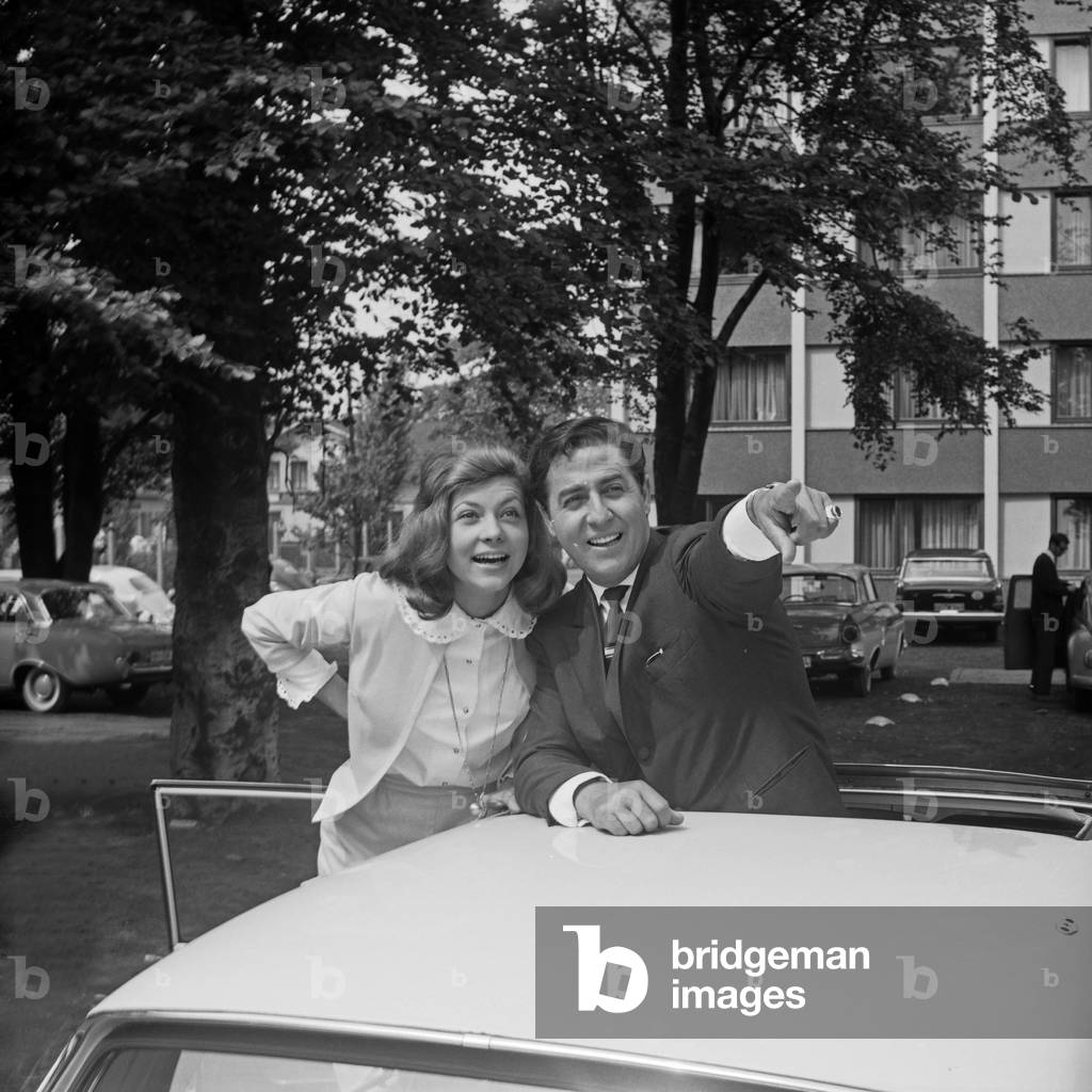 Image of Actress Marion Jacob and Swiss singer Vico Torriani, Germany 1960s
