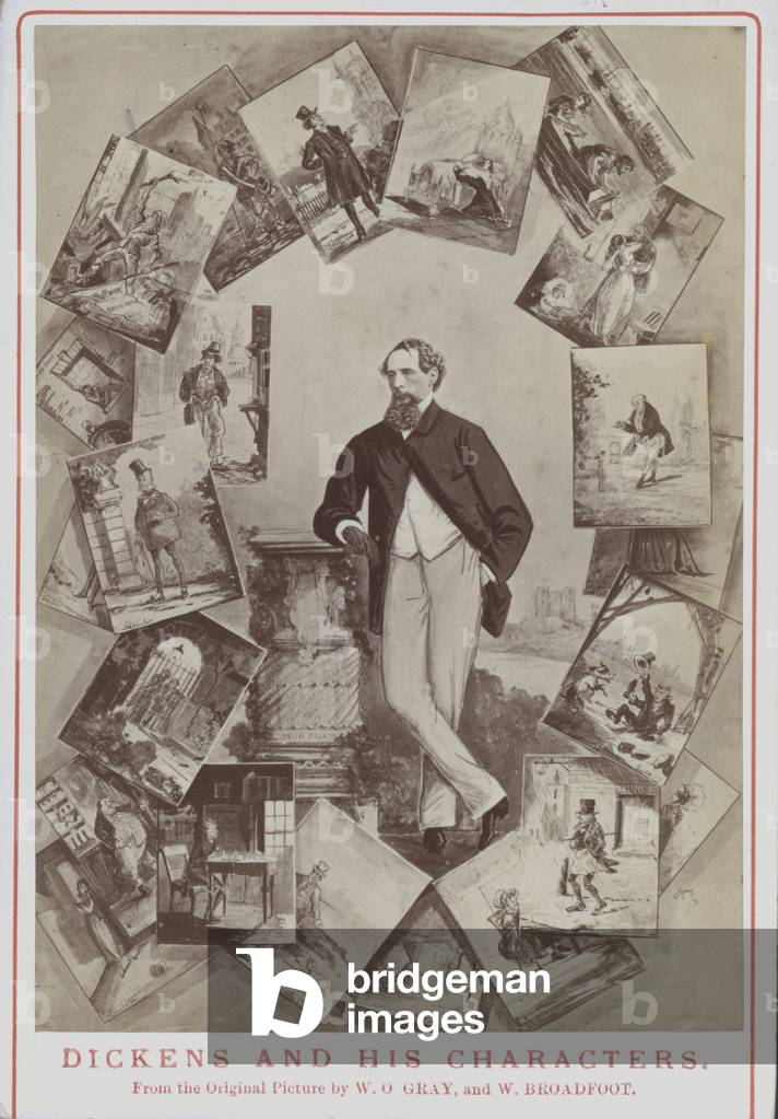 Image of Charles Dickens and His Characters, from the original picture ...