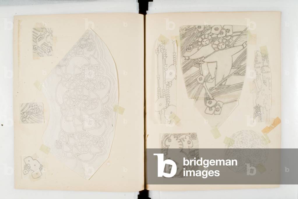 Image of Album Of 400 Transfer Designs, With One colour Print (paper ...
