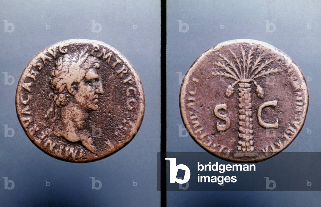 Image of ROMAN COIN: EMPEROR NERVA Roman brass sestertius of Emperor Nerva