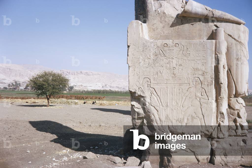 Image of Egypt, Thebes-Luxor, detail of carved pictures and ...