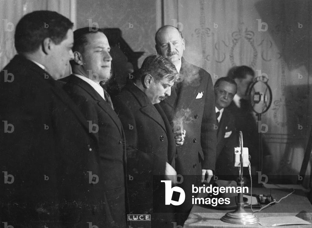 The Stresa Conference, 1935 (b/w photo) by