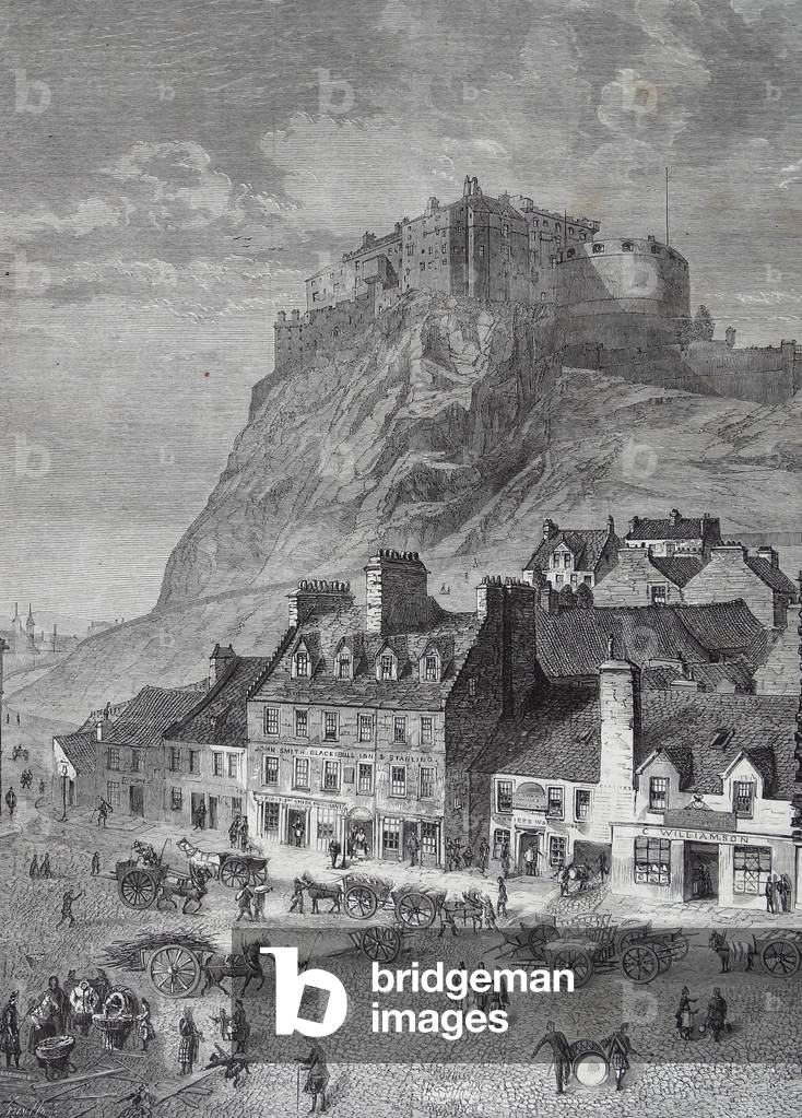 Image of Edinburgh Castle, 1860 (engraving)