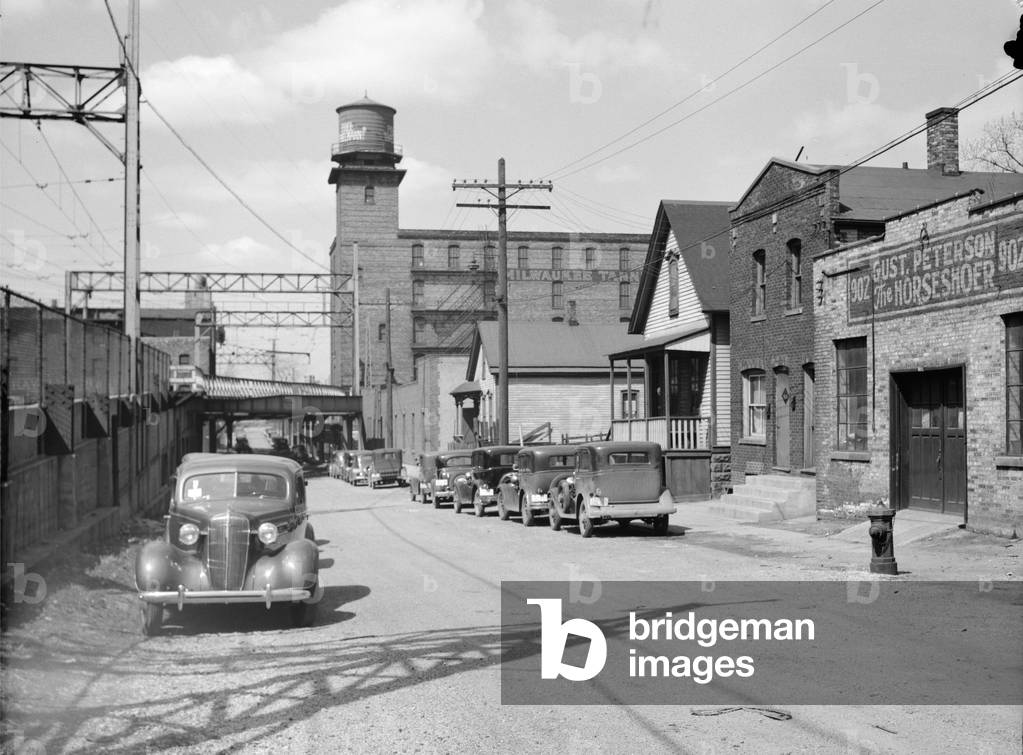 Image of Working class houses on Detroit and Van Buren Streets, near by ...