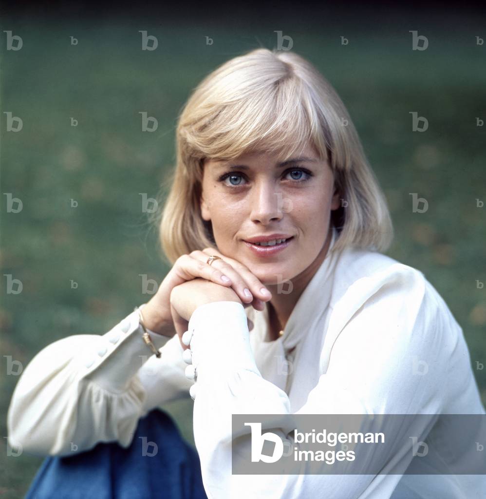 Image of Photo shooting of the Swedish singer Siw Inger for the
