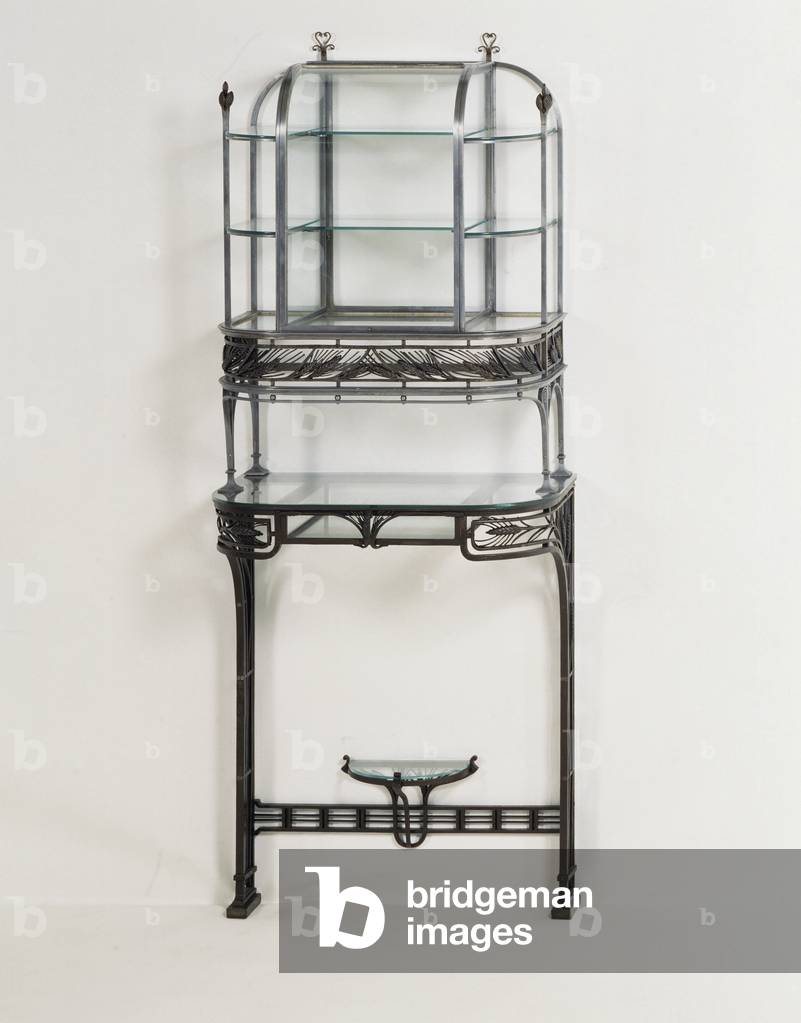 Image of Console, 1920, by Emile Robert (1860-1924), wrought iron ...