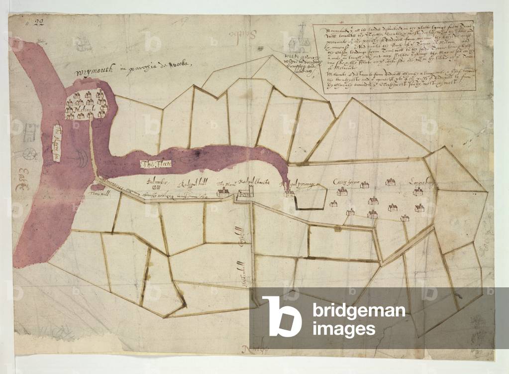 Image of Map showing the enclosure of farmland, Radipole, near Weymouth ...