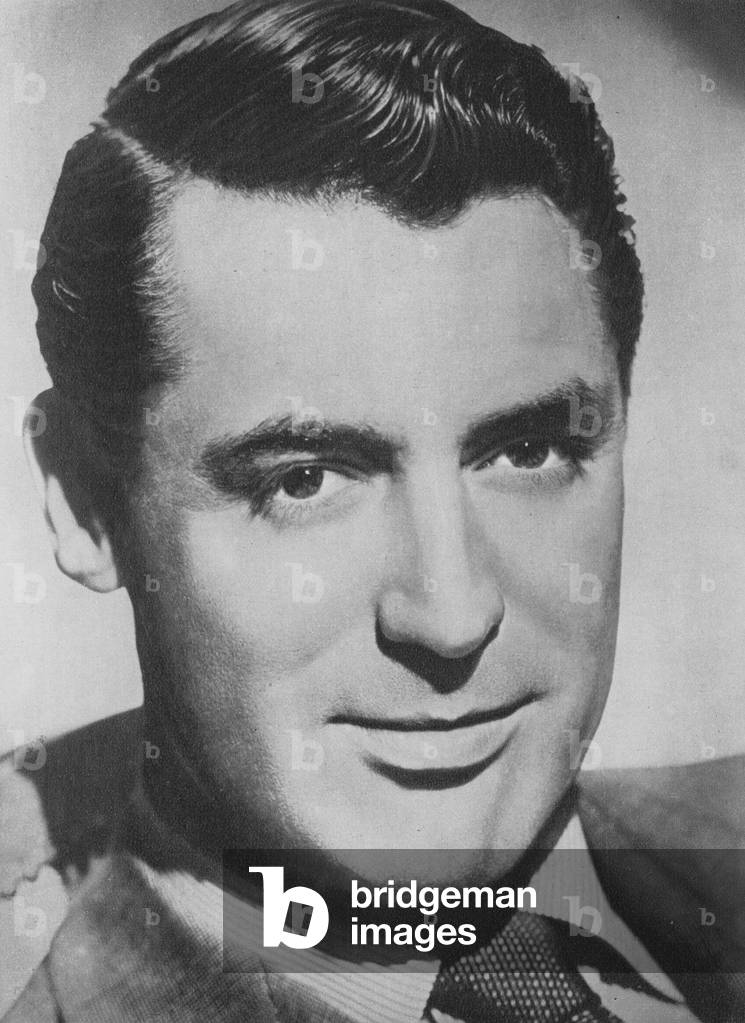 Portraits of film stars: Cary Grant (b/w photo)