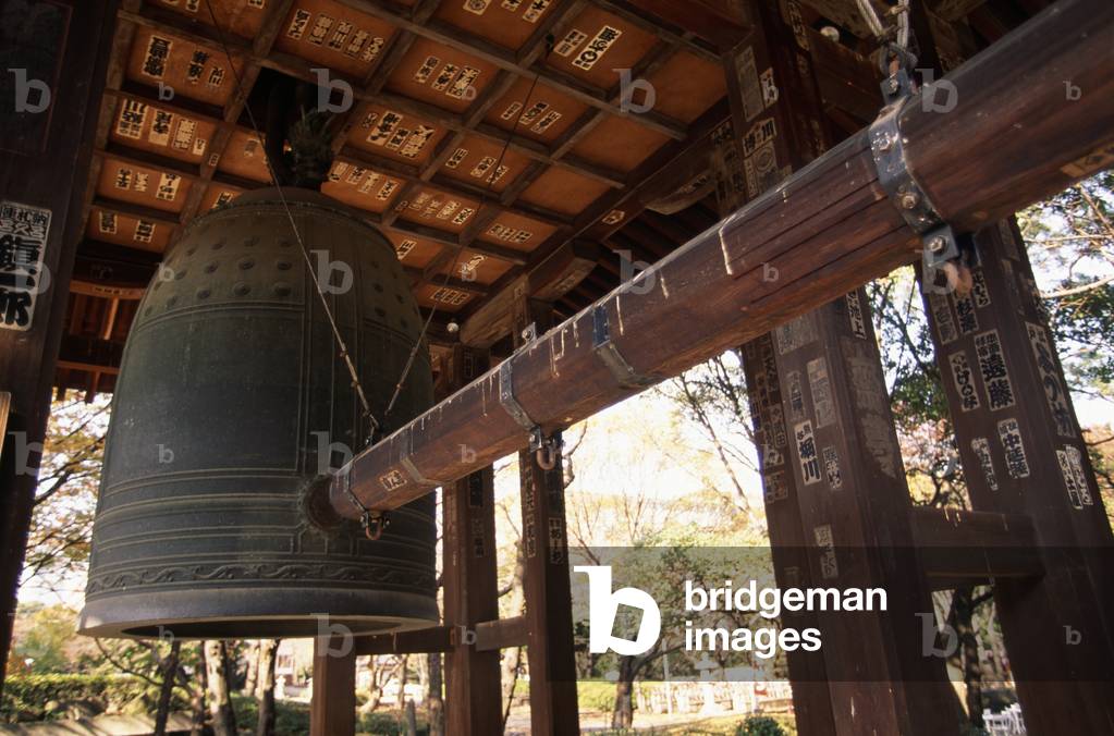 Image of Daibonsho bell in Zojoj temple, Shiba Park, Tokyo, Japan, 17th
