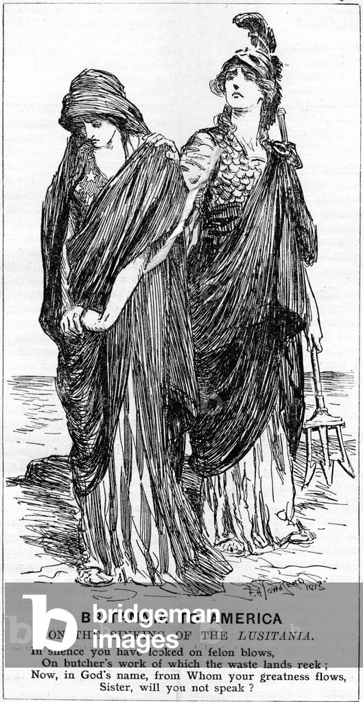 Image of On the sinking of the 'Lusitania', 1915.