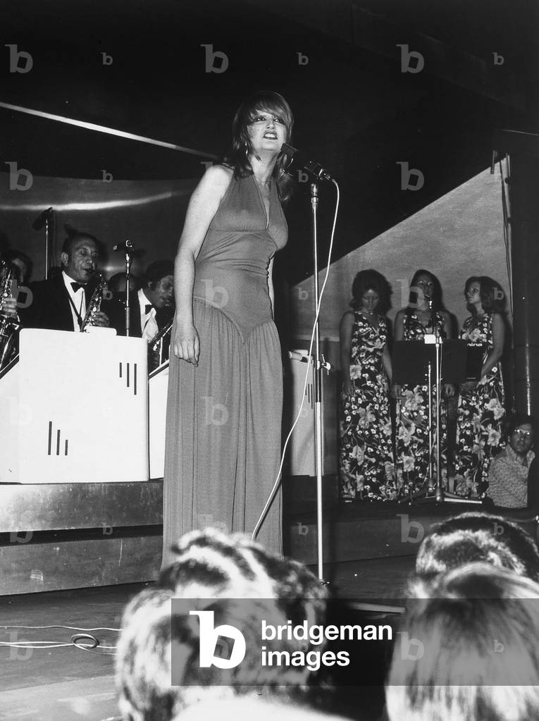 Image of A portrait of the singer Mina (Mina Anna Mazzini) during