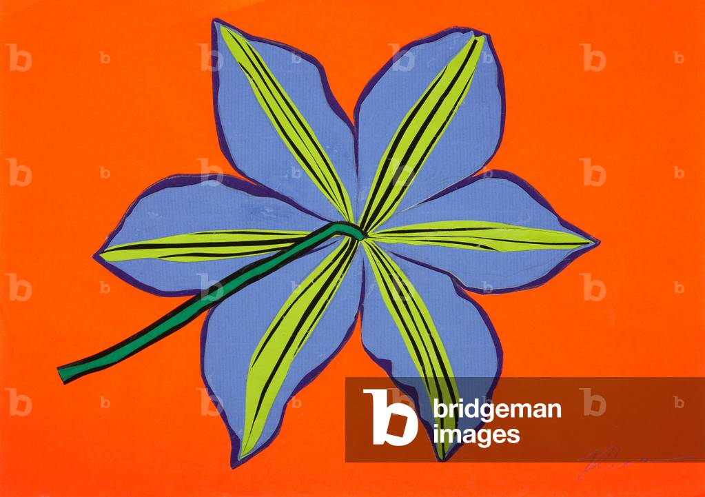 Image of Back of a Clematis Study, 2020 (paper collage) by Pierides, Kika