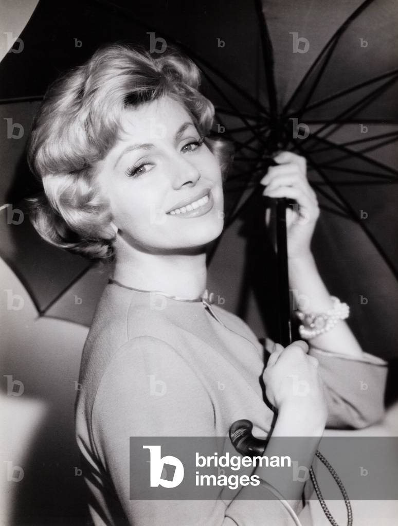 Image of German actress Erica Beer, Germany 1961 (b/w photo)