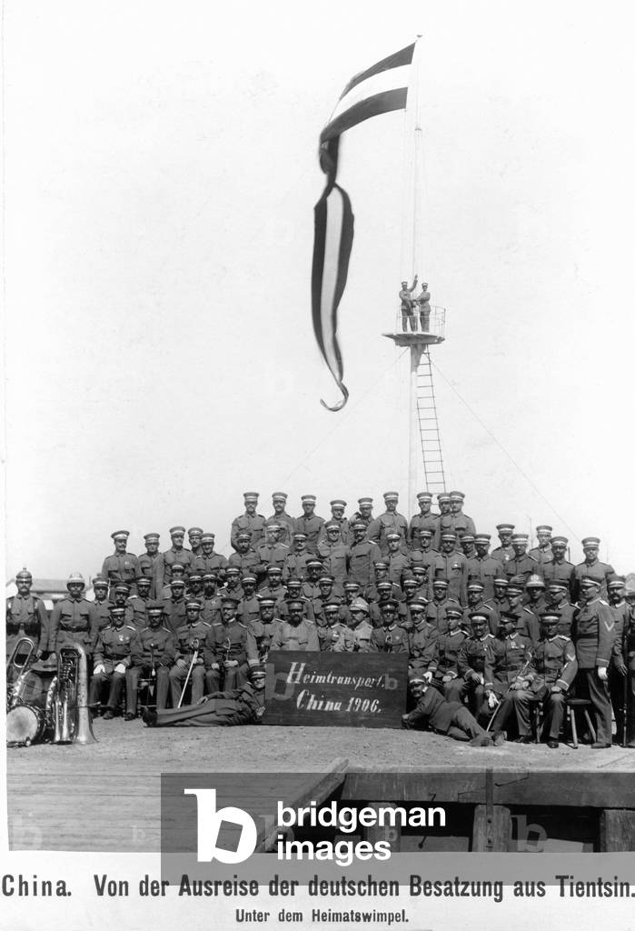 Image of German troops during the colonial Boxer Rebellion, Qingdao ...