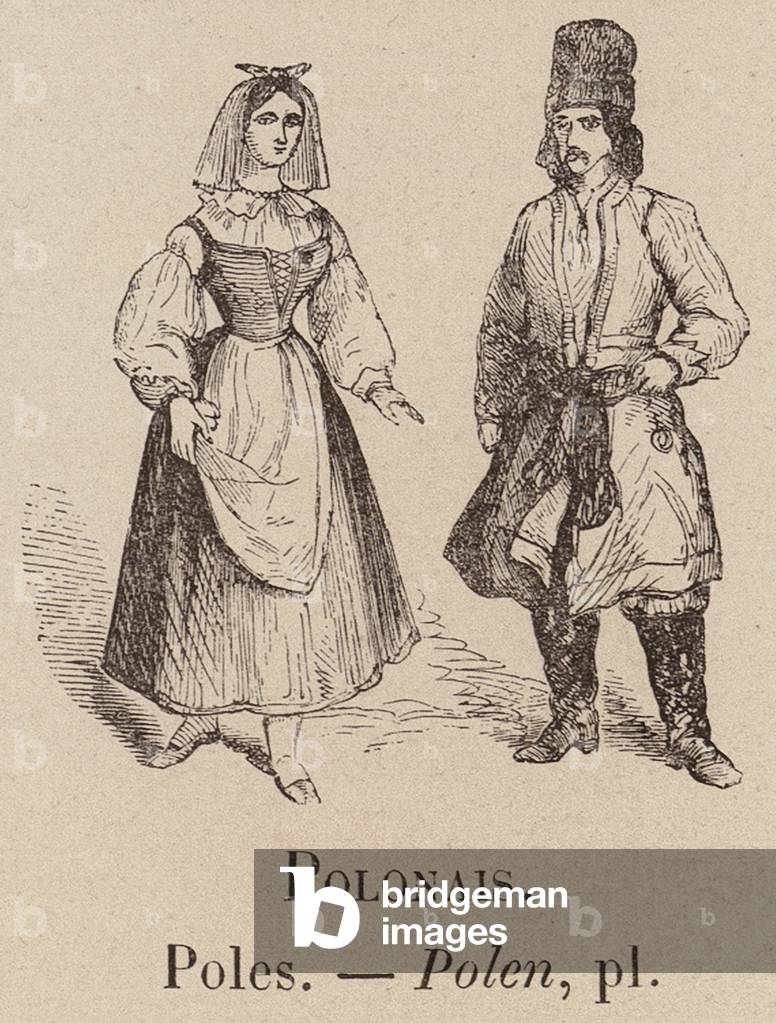 Image of Le Vocabulaire Illustre: Polonais; Poles; Polen (engraving) by ...