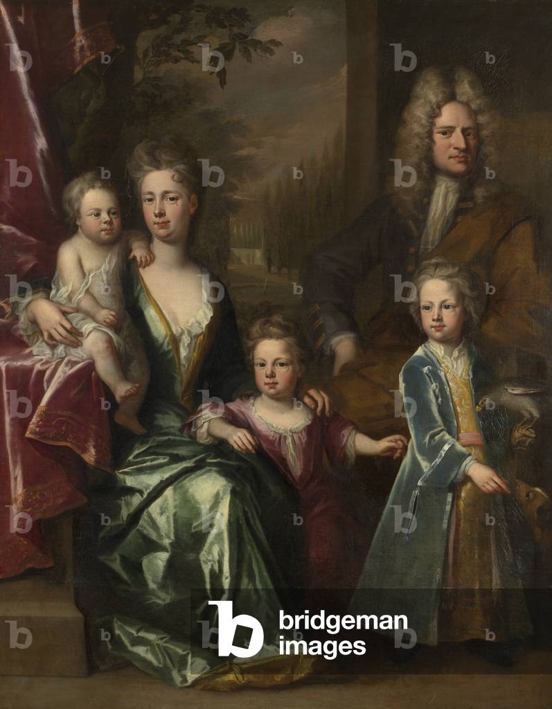 Image of The Dryden Family: Edward Dryden (d.1717), his Wife, Elizabeth ...