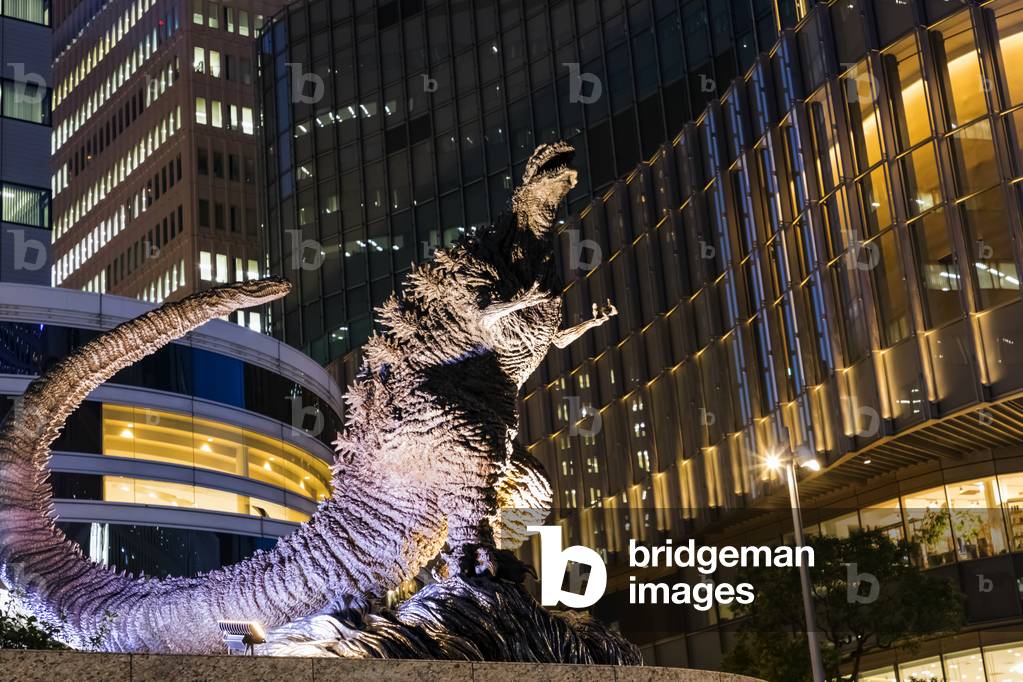 Image of Japan, Honshu, Tokyo, Yurakucho, Hibiya, Godzilla Square ...