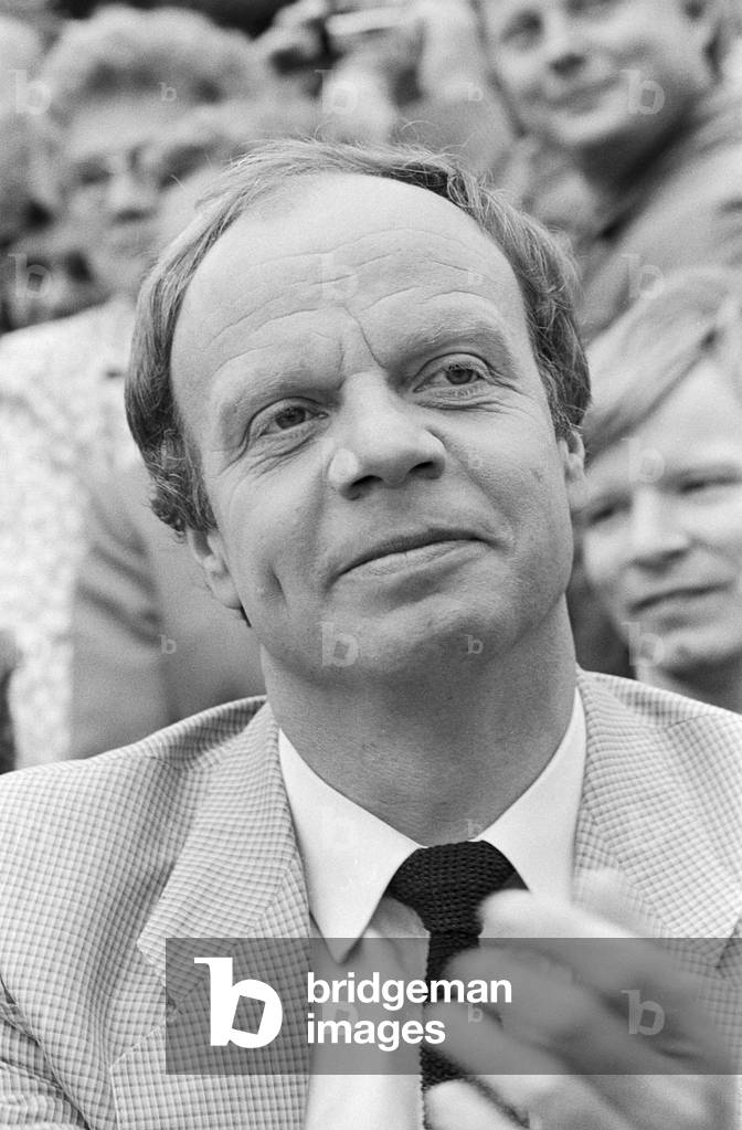 Image of German politician Volker Lange at Hamburg, Germany around 1984