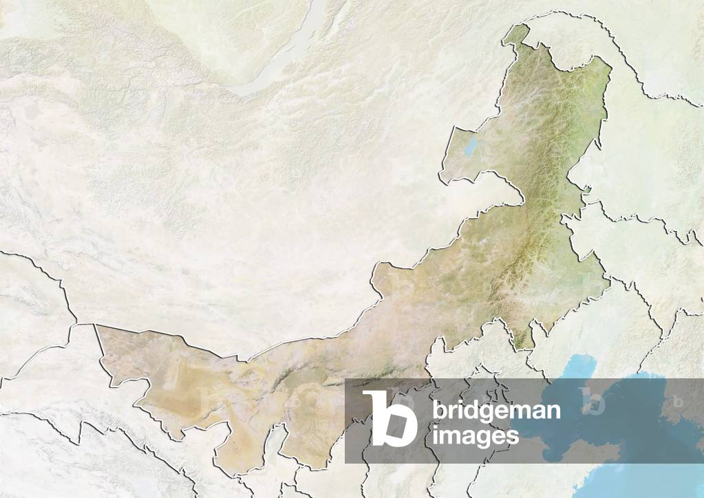 Image of Inner Mongolia, China, Relief Map