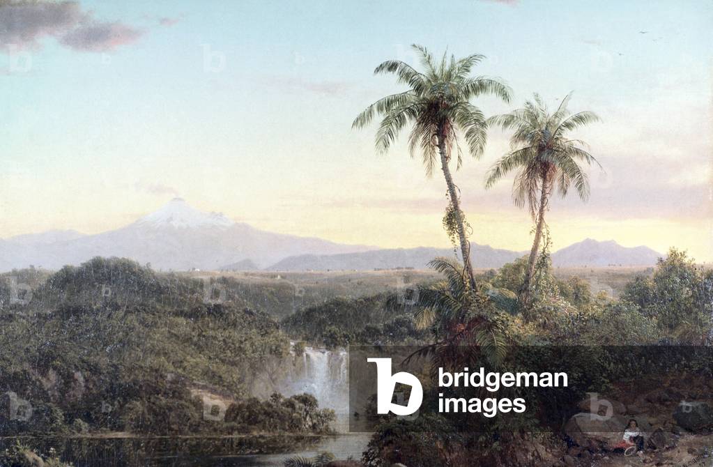 Image of South American Landscape by Frederic Edwin Church, oil on ...