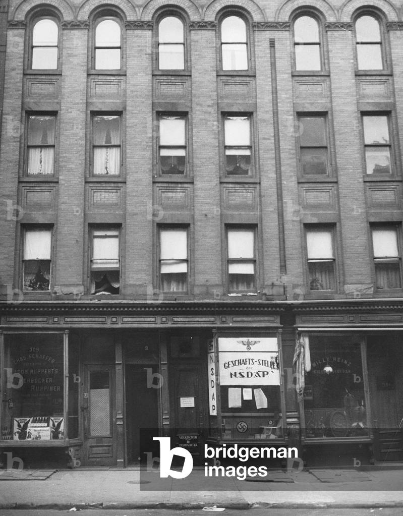 Image of Nazi Party offices in New York, 1933 (b/w photo)