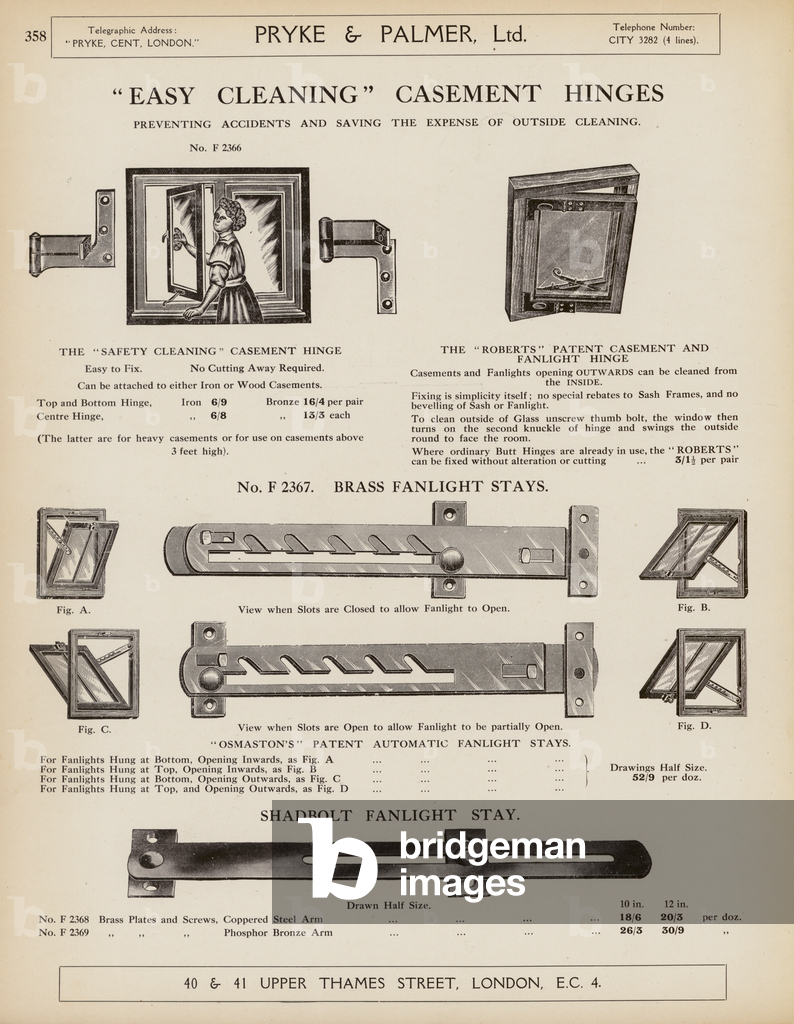 Image of Page from Pryke & Palmer Ltd Catalogue, c 1930 (litho) by ...