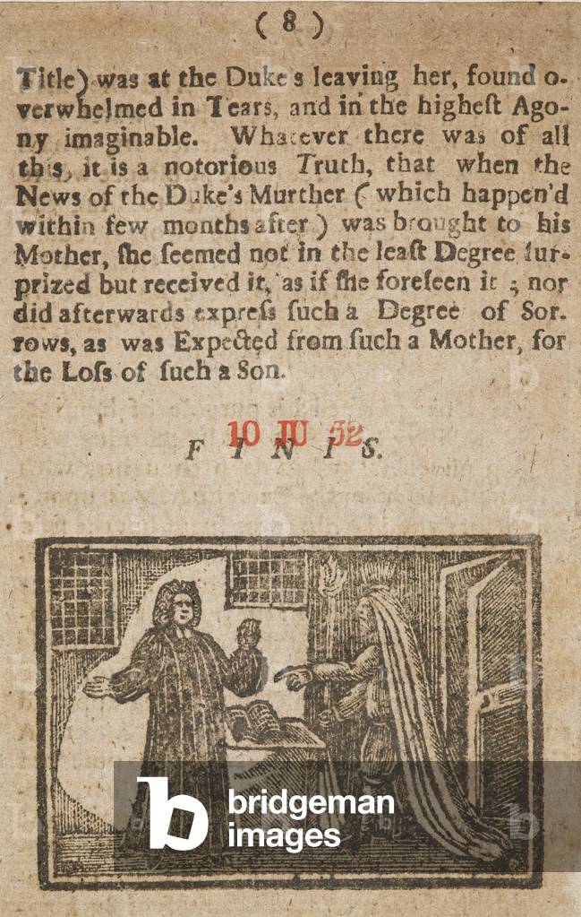 Image of A ghost appearing before the Duke of Buckingham, of his