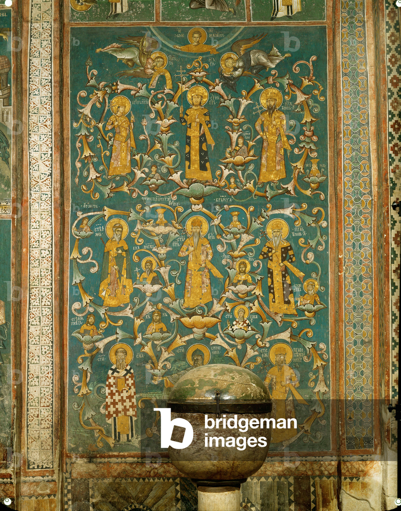 Image of Family tree of the royal Nemanjic-dynasty, 1346-50 (fresco)