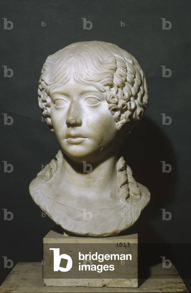 Image of Head of Minatia Polla, Roman relic from the Julio-Claudian ...