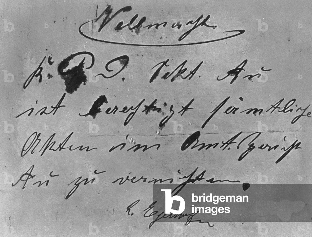 Image of Order to destroy criminal files during the Bavarian Soviet ...