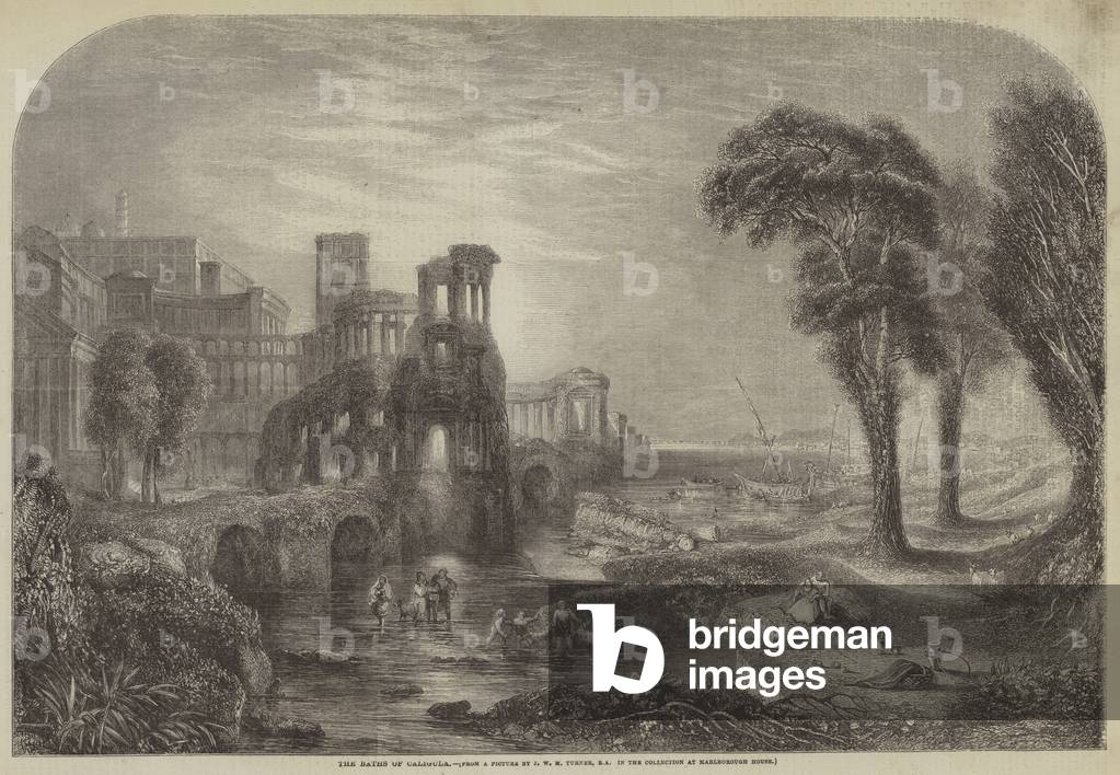 Image of The Baths of Caligula (engraving) by Turner, Joseph Mallord ...