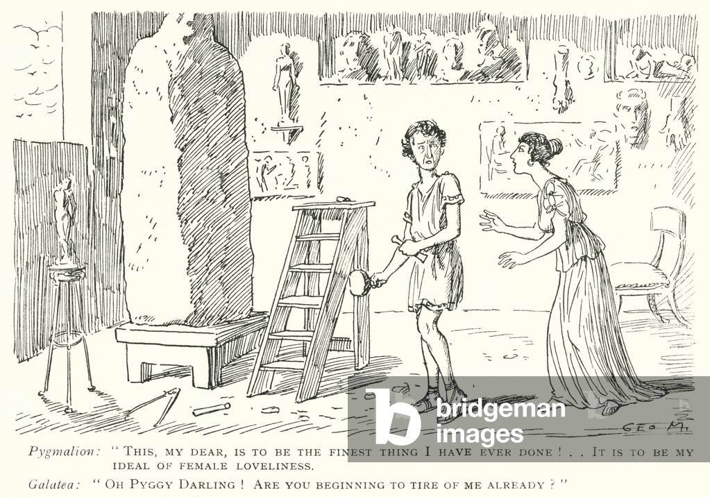 Image of Pygmalion, sculptor of Greek mythology who fell in love with ...