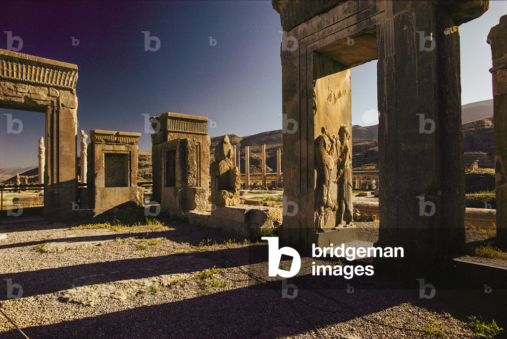Image of Ruins of Parsa, a Persian holy city founded by Darius by ...