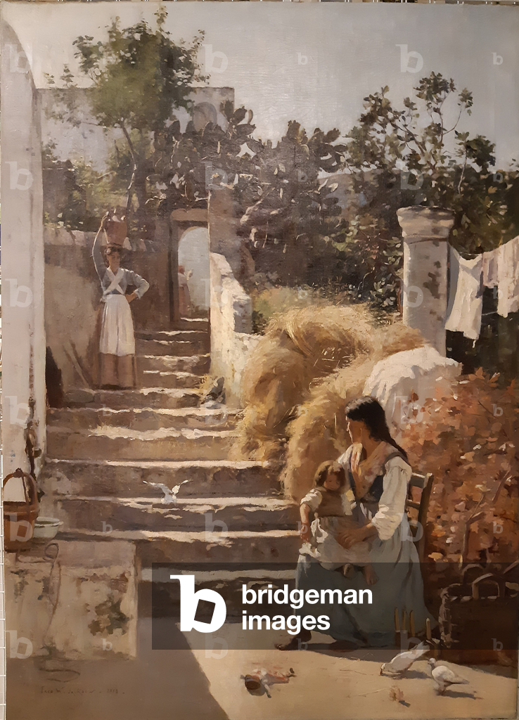 Image of A Scene in Capri, 1882 (Oil on canvas) by Jackson, Frederick ...