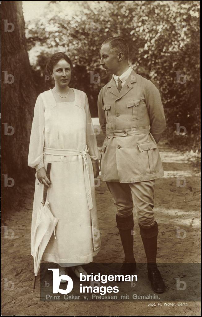 Image of Ak Prince Oskar Karl Gustav Adolf of Prussia with Gamahlin by ...
