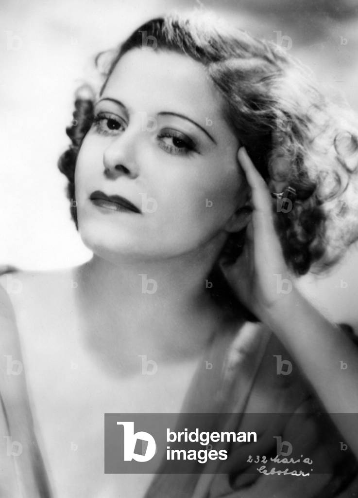 Image of Portrait of Maria Cebotari, 1940 (b/w photo)