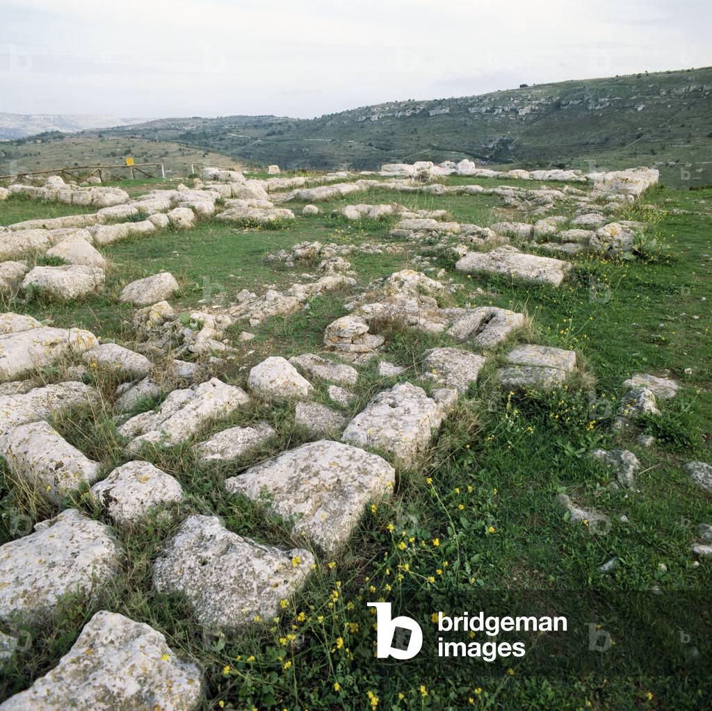 Image of Ruins of Anaktoron or Prince's Palace, Necropolis of Pantalica ...
