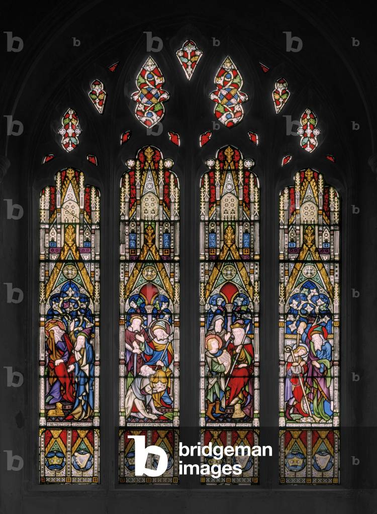 Image Of Biblical Scenes Of David Saul 1852 stained Glass By Pugin Image Of Biblical Scenes Of David Saul 1852 stained Glass By Pugin