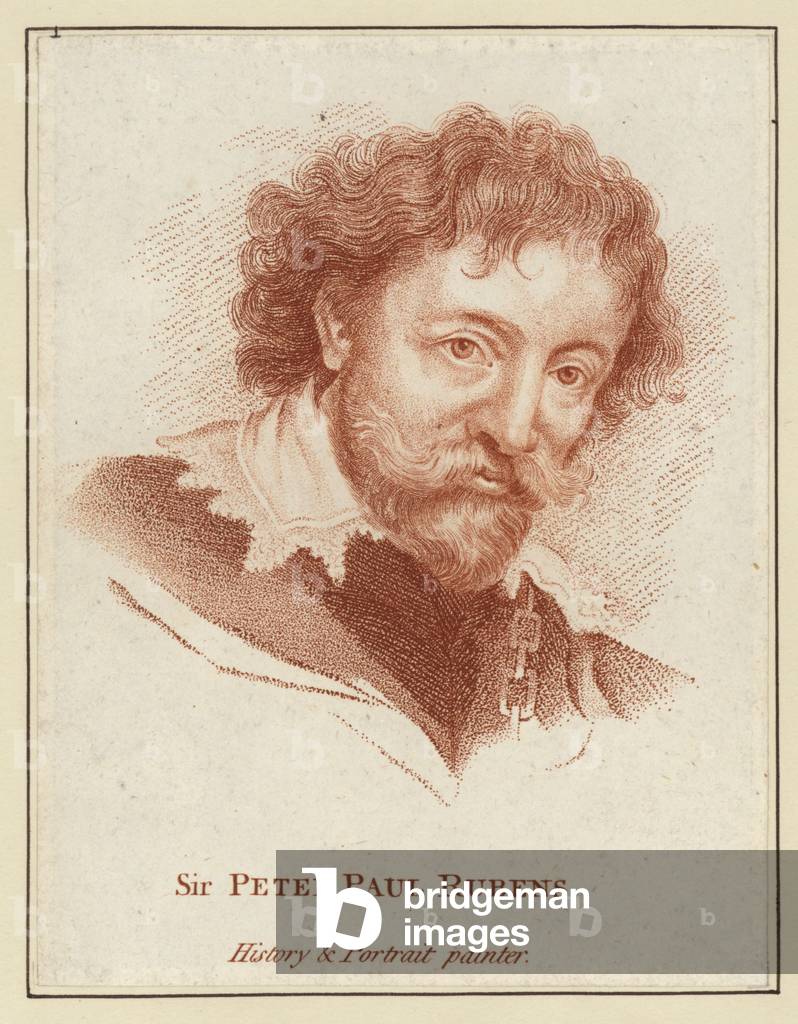Image of Sir Peter Paul Rubens (engraving) by English School, (19th ...