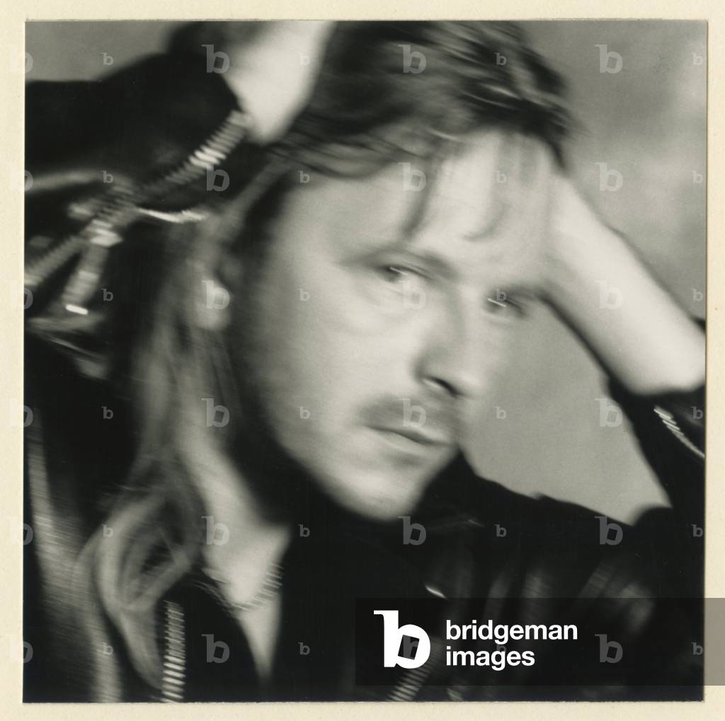 French singer Renaud (Renaud Sechan) posing for 'Marchand de cailloux ...