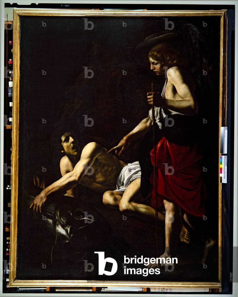 Image of Tobias & the Angel (panel) by Caracciolo, Giovanni-Battista ...